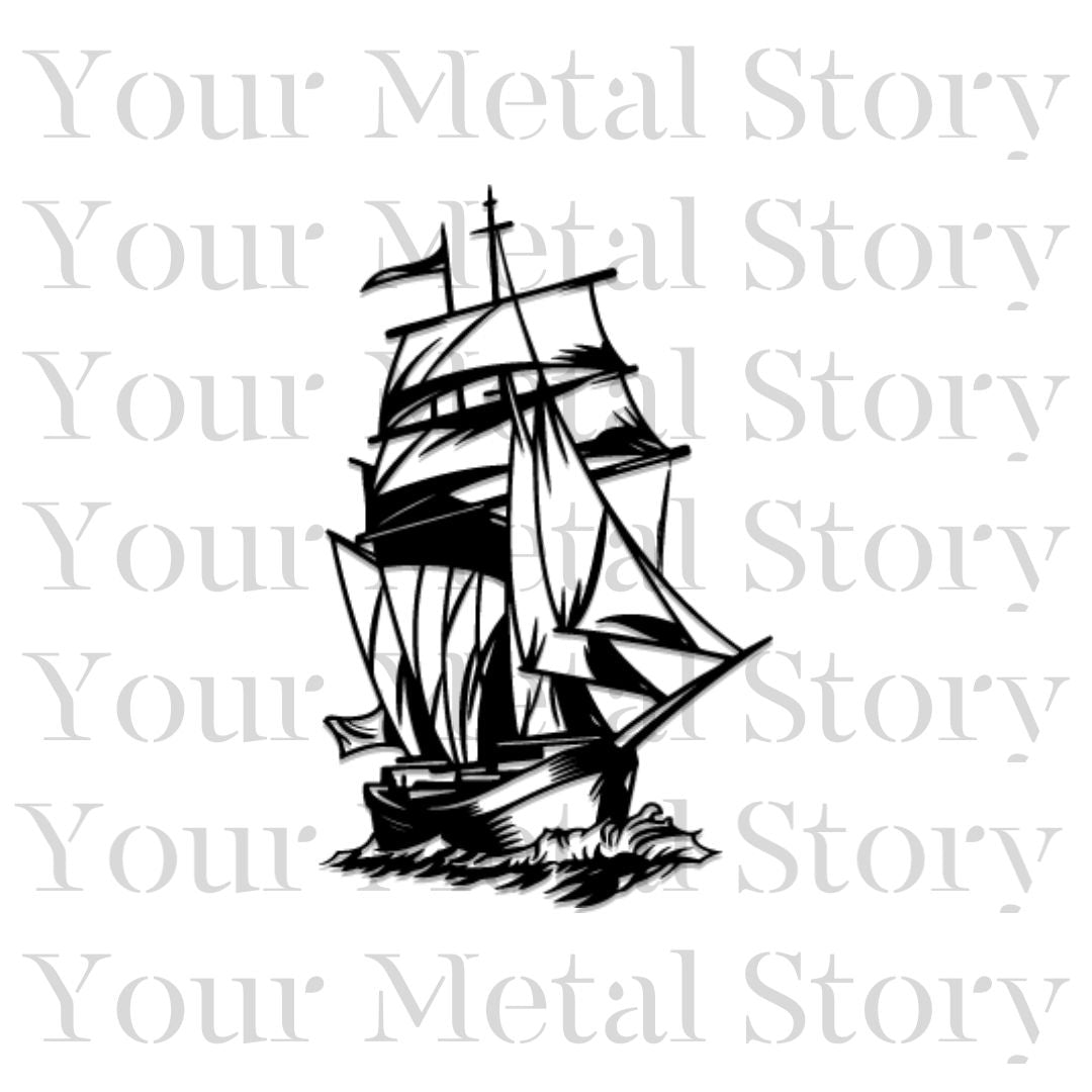 Pirate Ship Metal Artwork – yourmetalstory